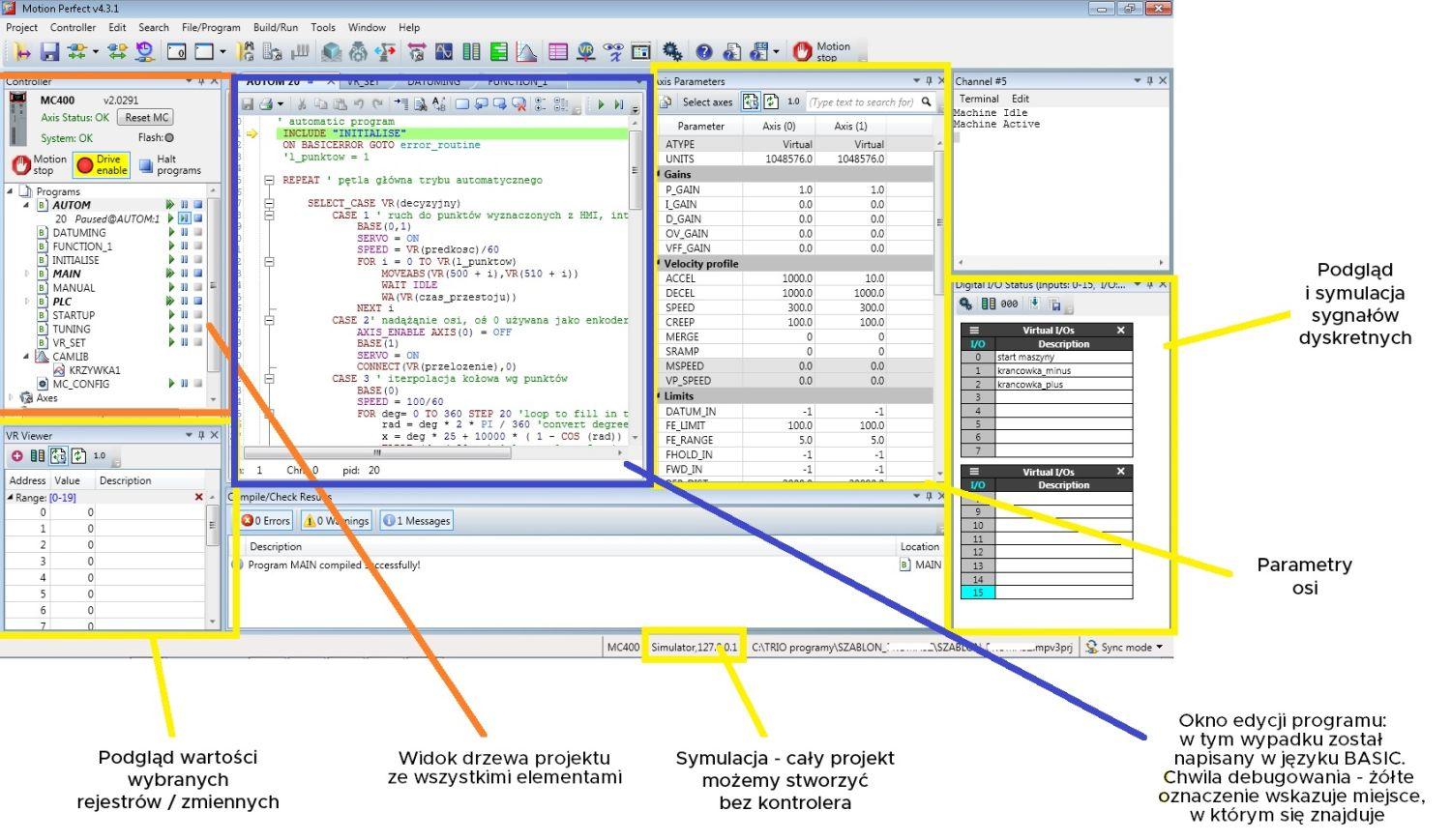 Motion Perfect v4.4 | Oprogramowanie od Trio Motion